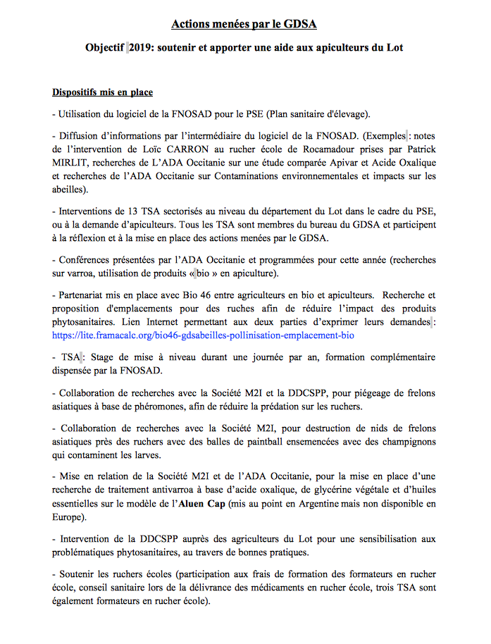 Mieux connaître le GDS Abeilles du Lot et ses actions | La Ruche du Quercy